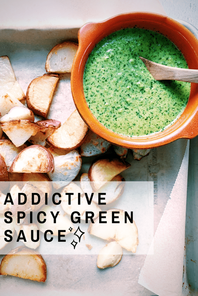 Addictive Spicy Green Sauce - The Fig Jar
